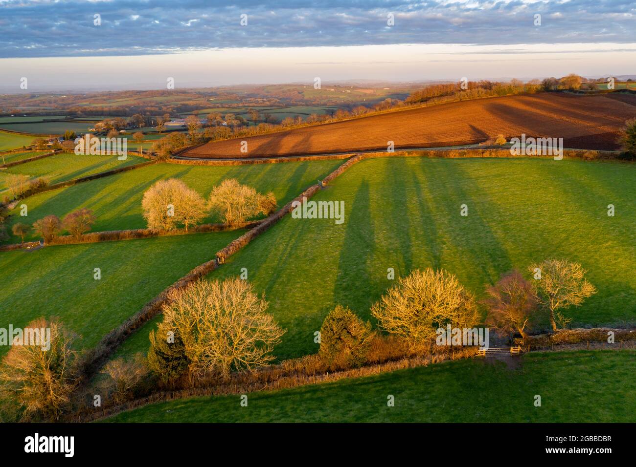 Aerial view of uk farms and agriculture hi-res stock photography and ...