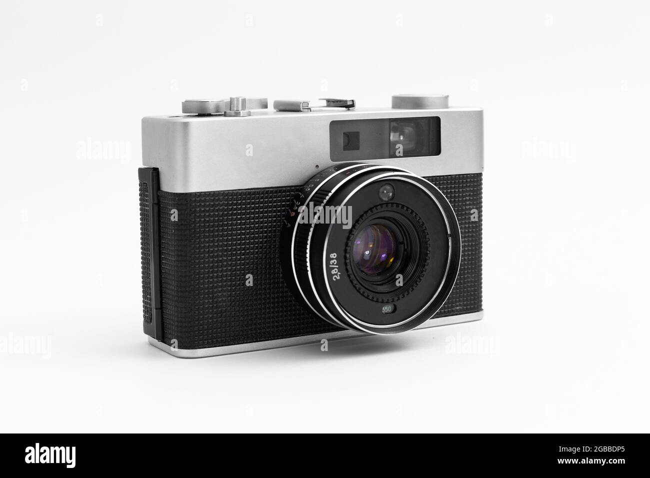 retro film camera on an isolated white background Stock Photo - Alamy