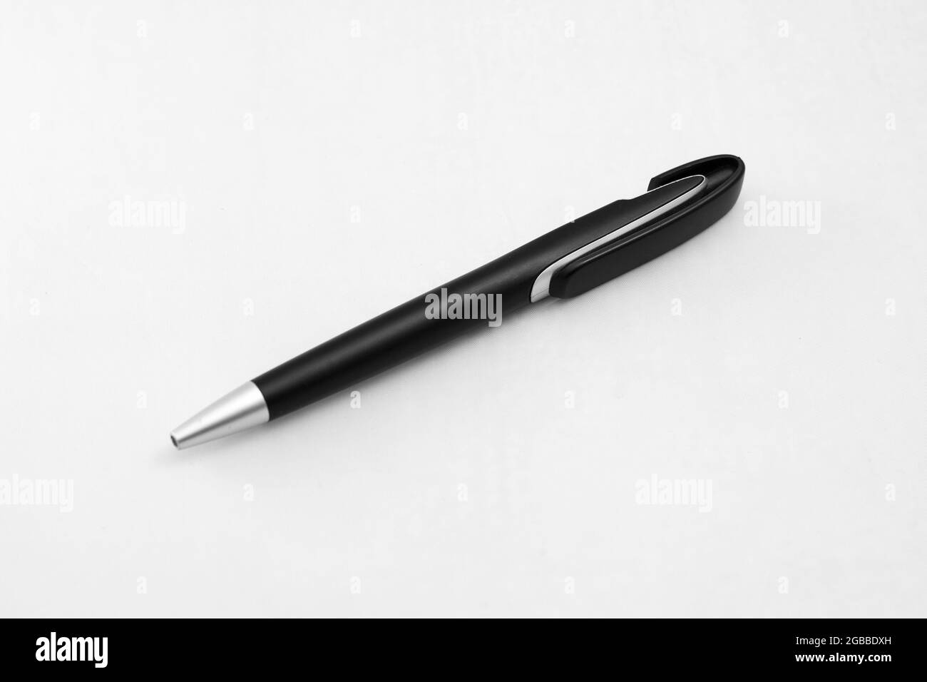 ballpoint pen on an isolated white background Stock Photo - Alamy