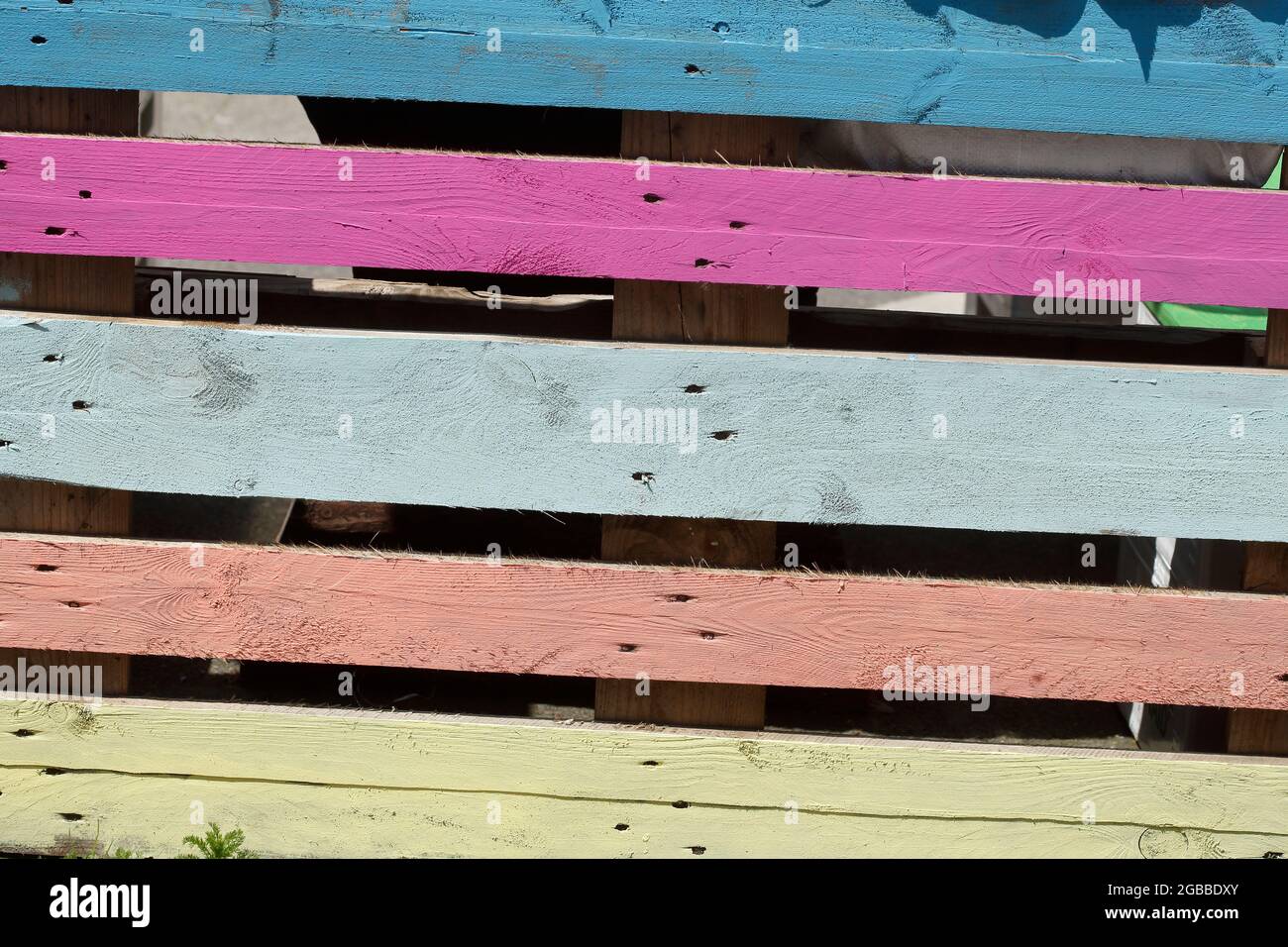 Colorful wooden boards wallpaper, texture, germany Stock Photo - Alamy