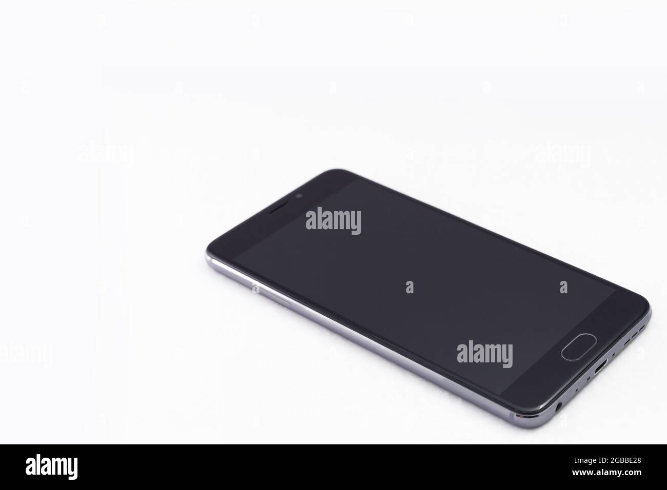 mobile phone on isolated white background Stock Photo - Alamy