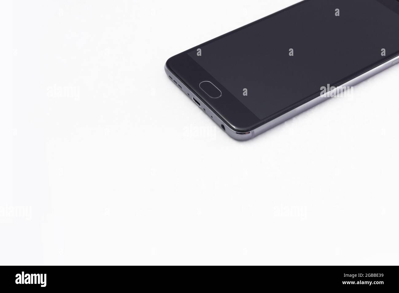 mobile phone on isolated white background Stock Photo - Alamy
