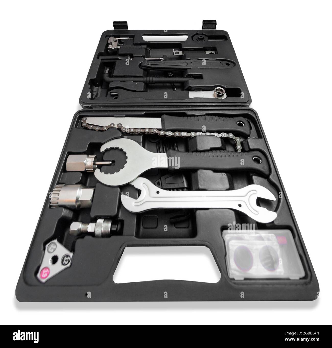 bicycle tool kit on an isolated white background Stock Photo - Alamy