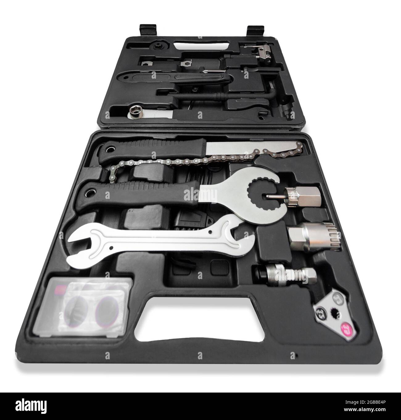 bicycle tool kit on an isolated white background Stock Photo - Alamy