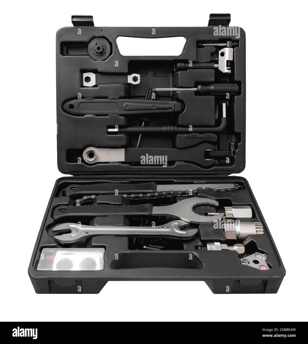 bicycle tool kit on an isolated white background Stock Photo - Alamy