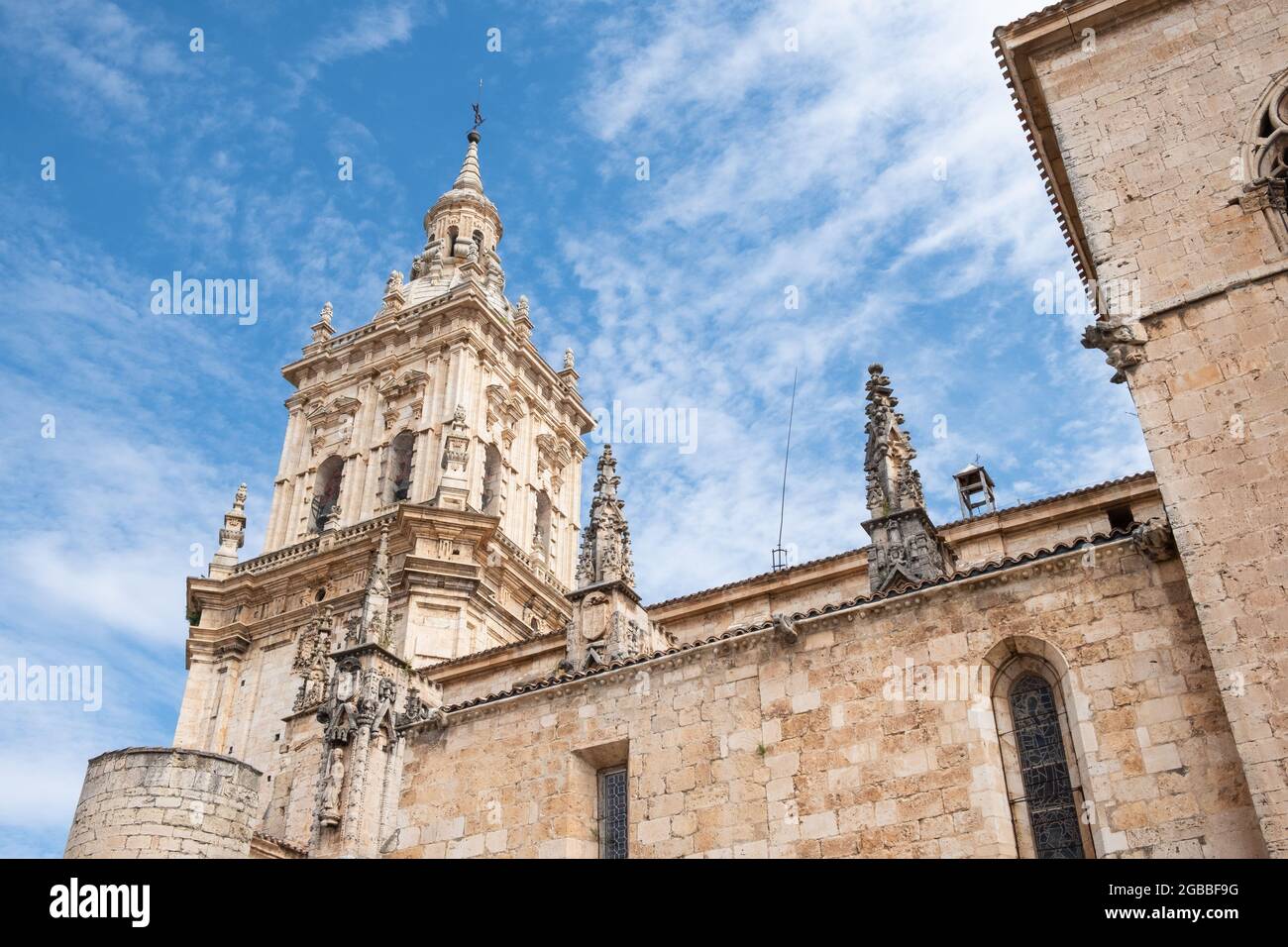 Tower of the Cathedral of Burgo de Osma, Soria Stock Photo - Alamy