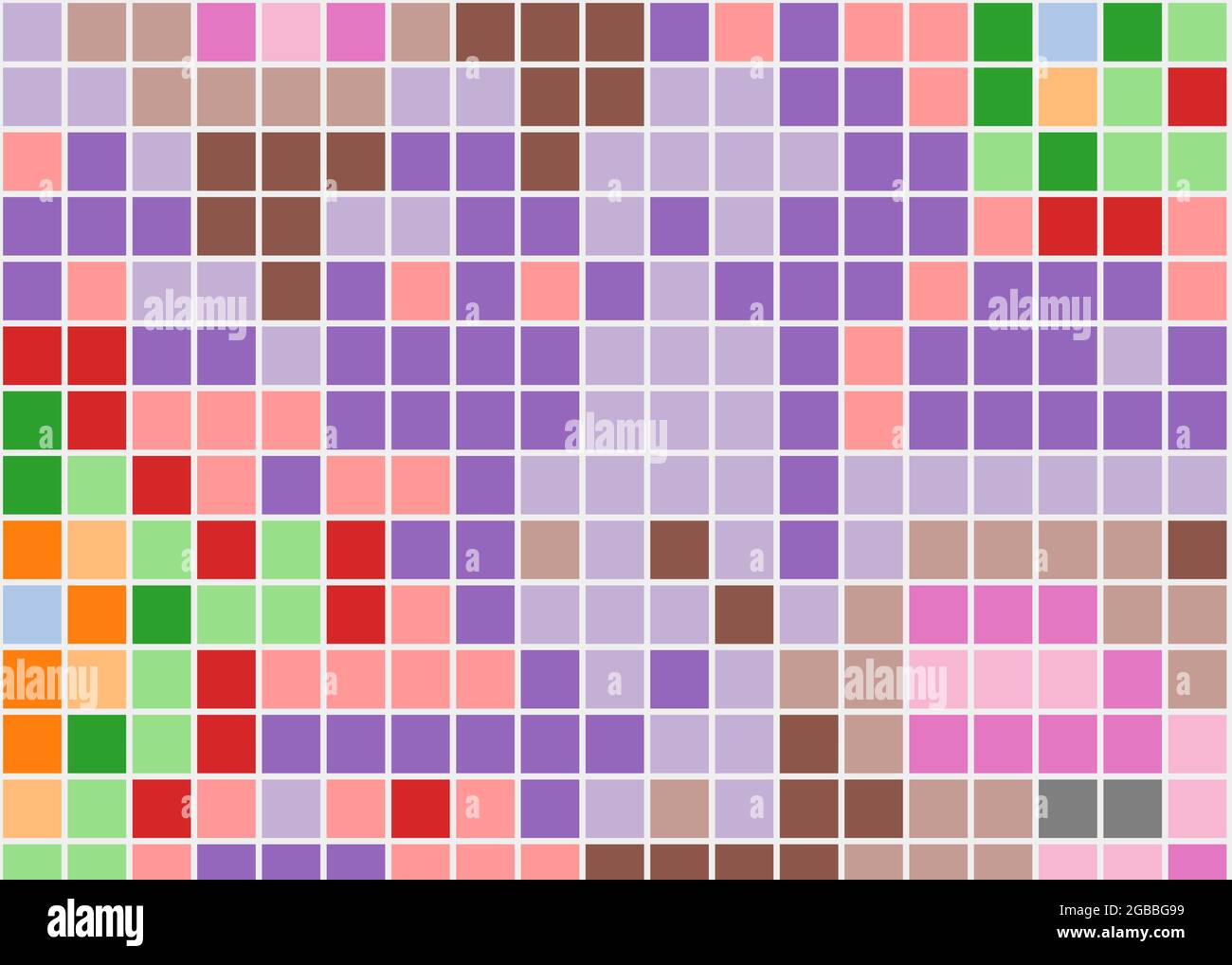 Abstract Geometrical color pixel generative art illustration Stock ...