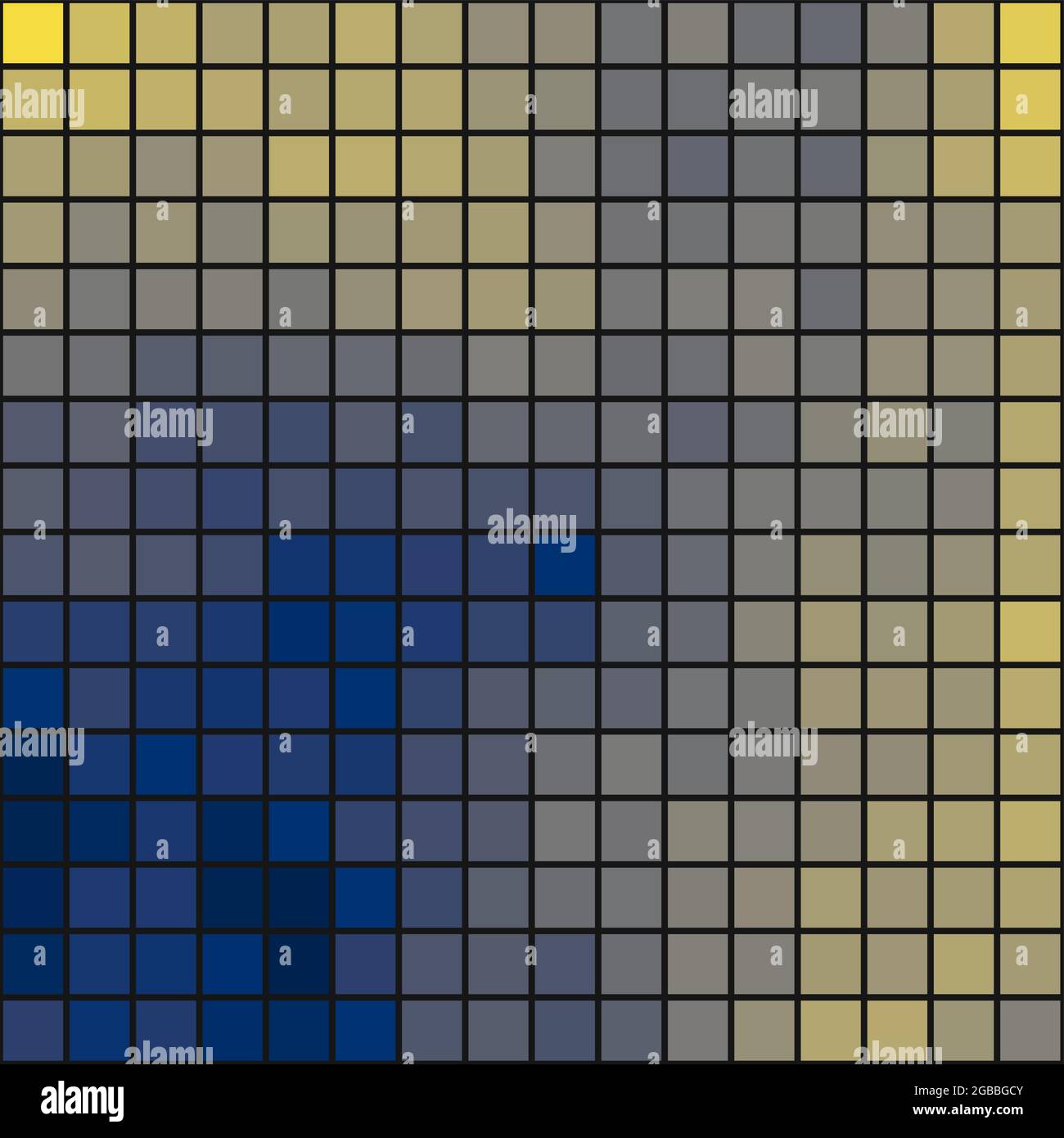 Abstract Geometrical color pixel generative art illustration Stock ...