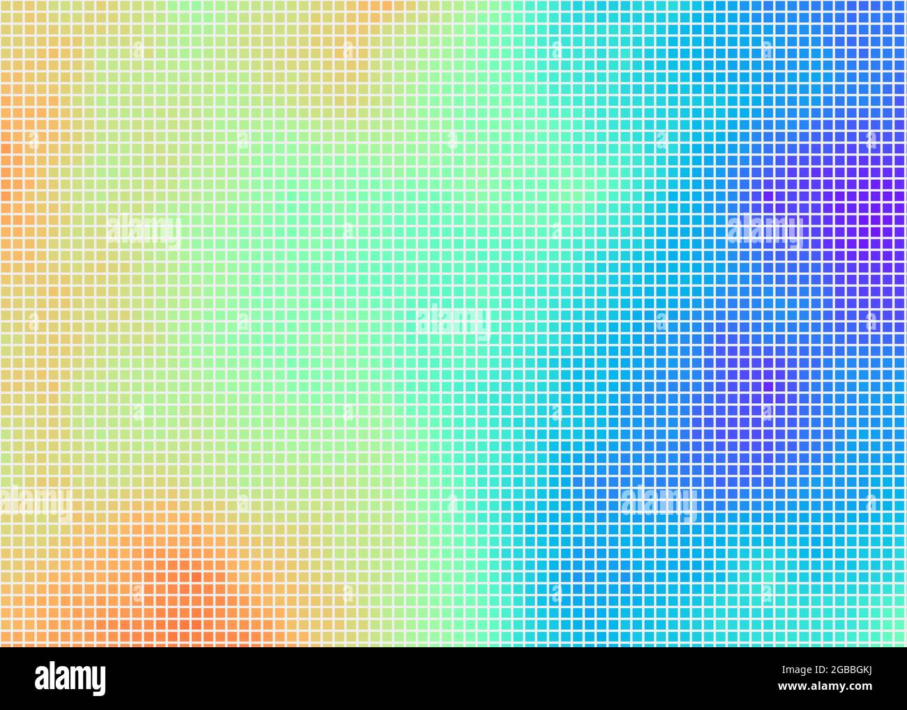 Abstract Geometrical color pixel generative art illustration Stock ...