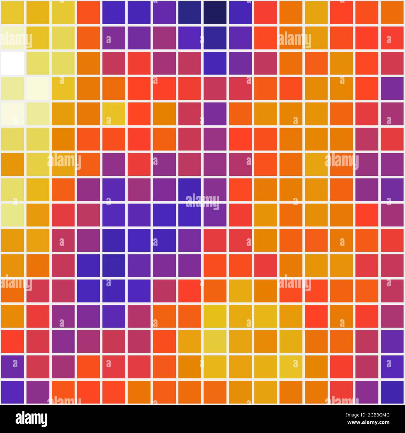 Abstract Geometrical color pixel generative art illustration Stock ...