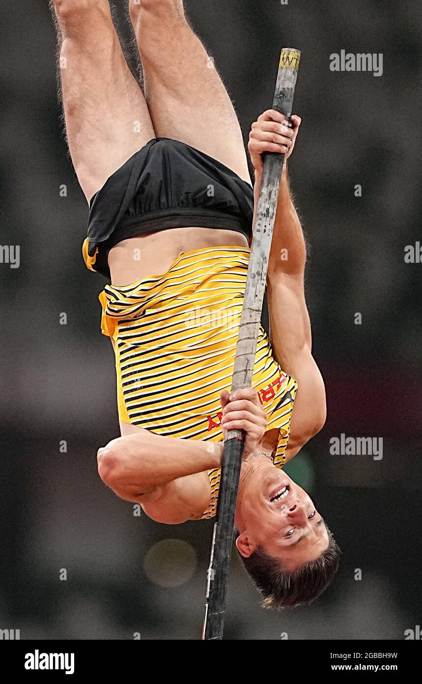 Tokyo, Japan. 03rd Aug, 2021. Athletics: Olympics, men's pole vault ...