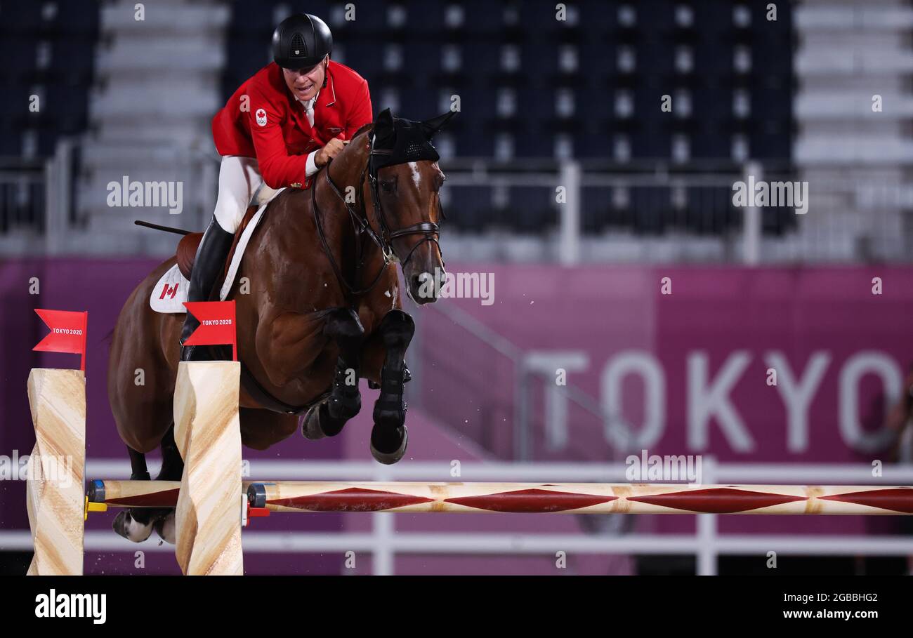 03 August 2021, Japan, Tokio: Equestrian Sport/Jumping: Olympics ...