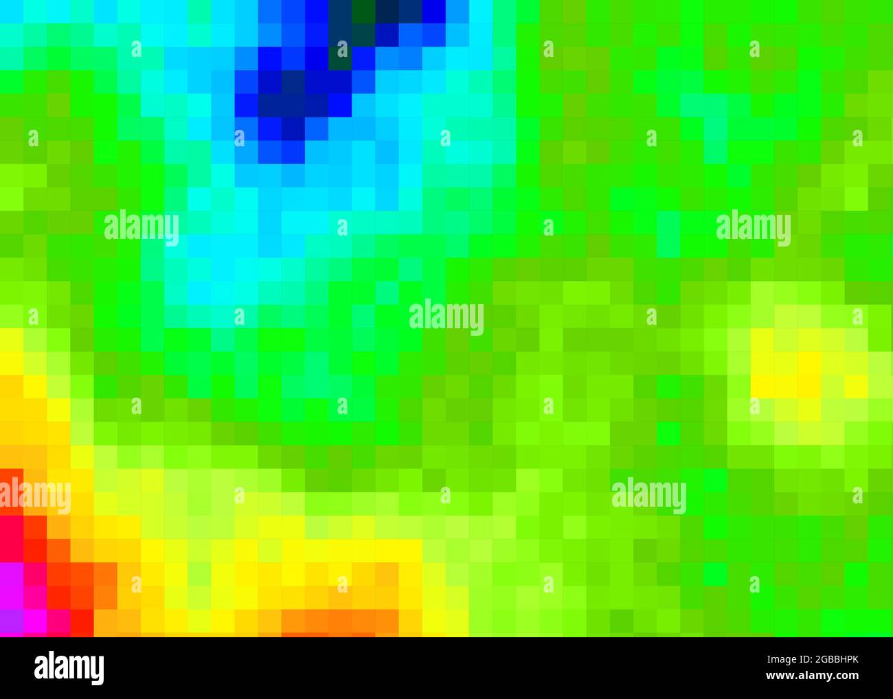 Abstract Geometrical color pixel generative art illustration Stock ...