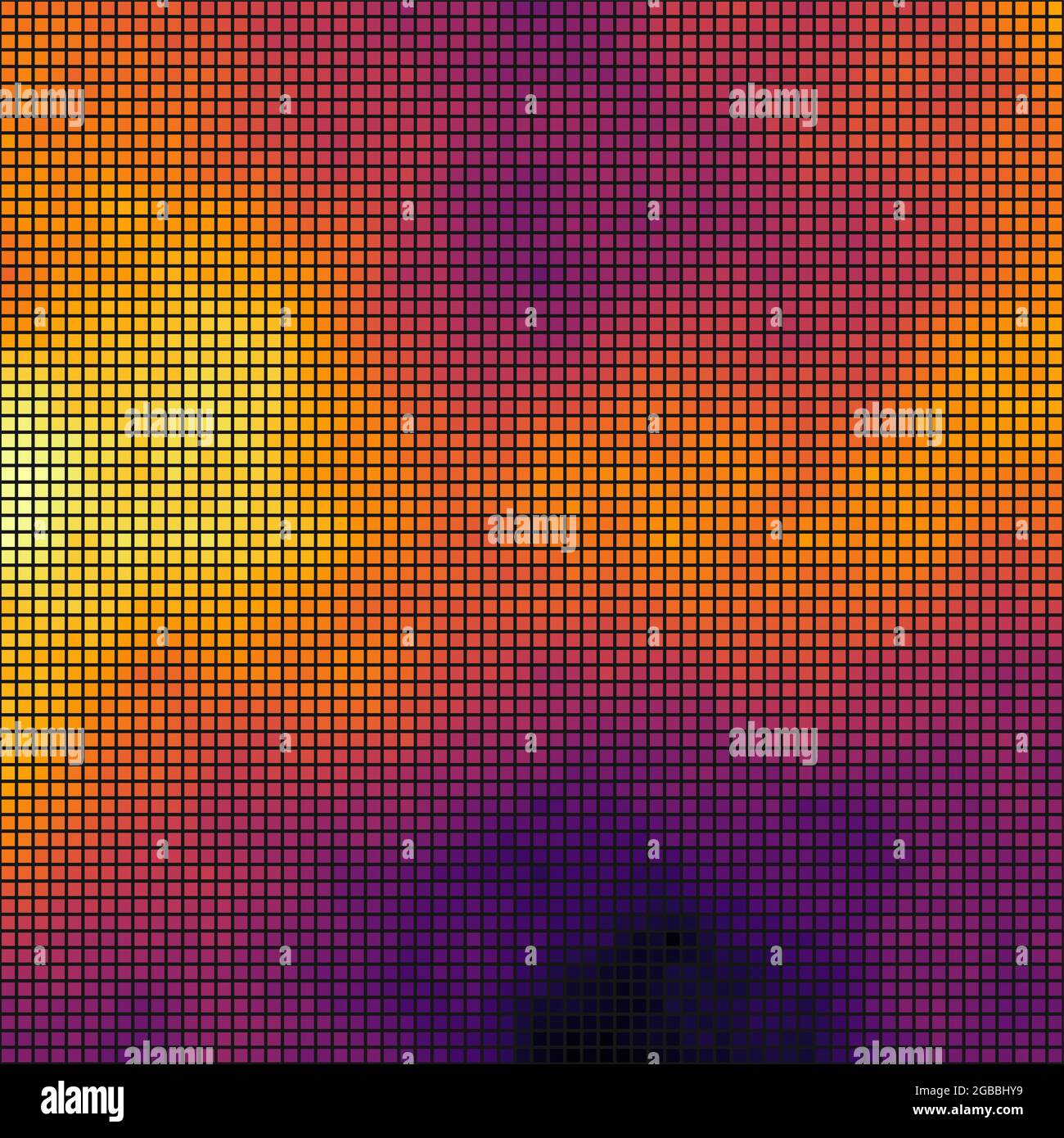 Abstract Geometrical color pixel generative art illustration Stock ...