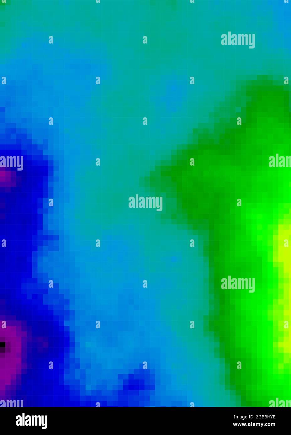 Abstract Geometrical color pixel generative art illustration Stock ...