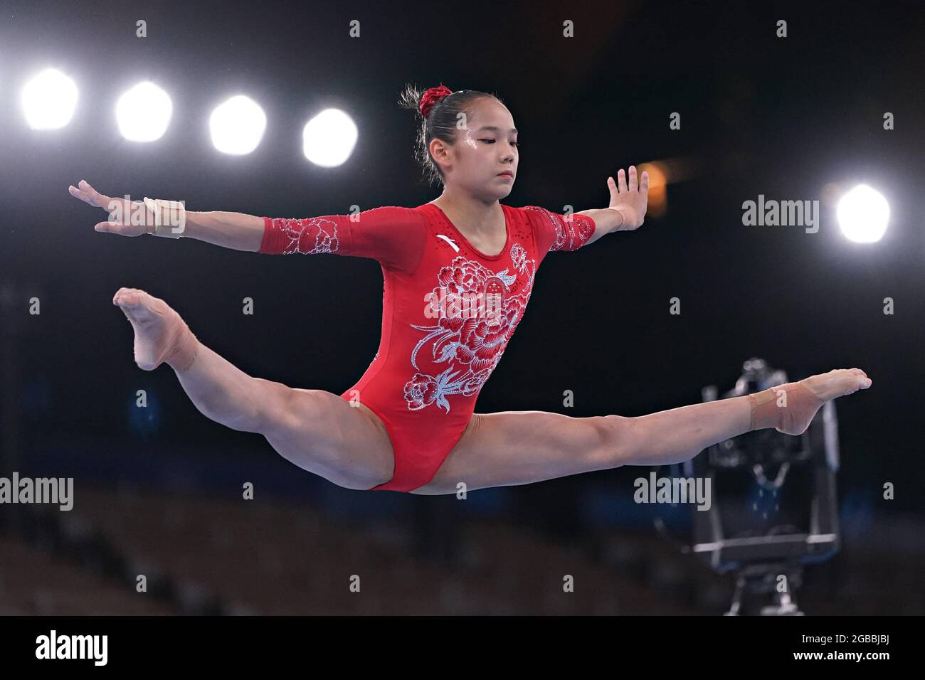 Tokyo, Japan. 03rd Aug, 2021. Xijing Tang, of China, performs on the ...