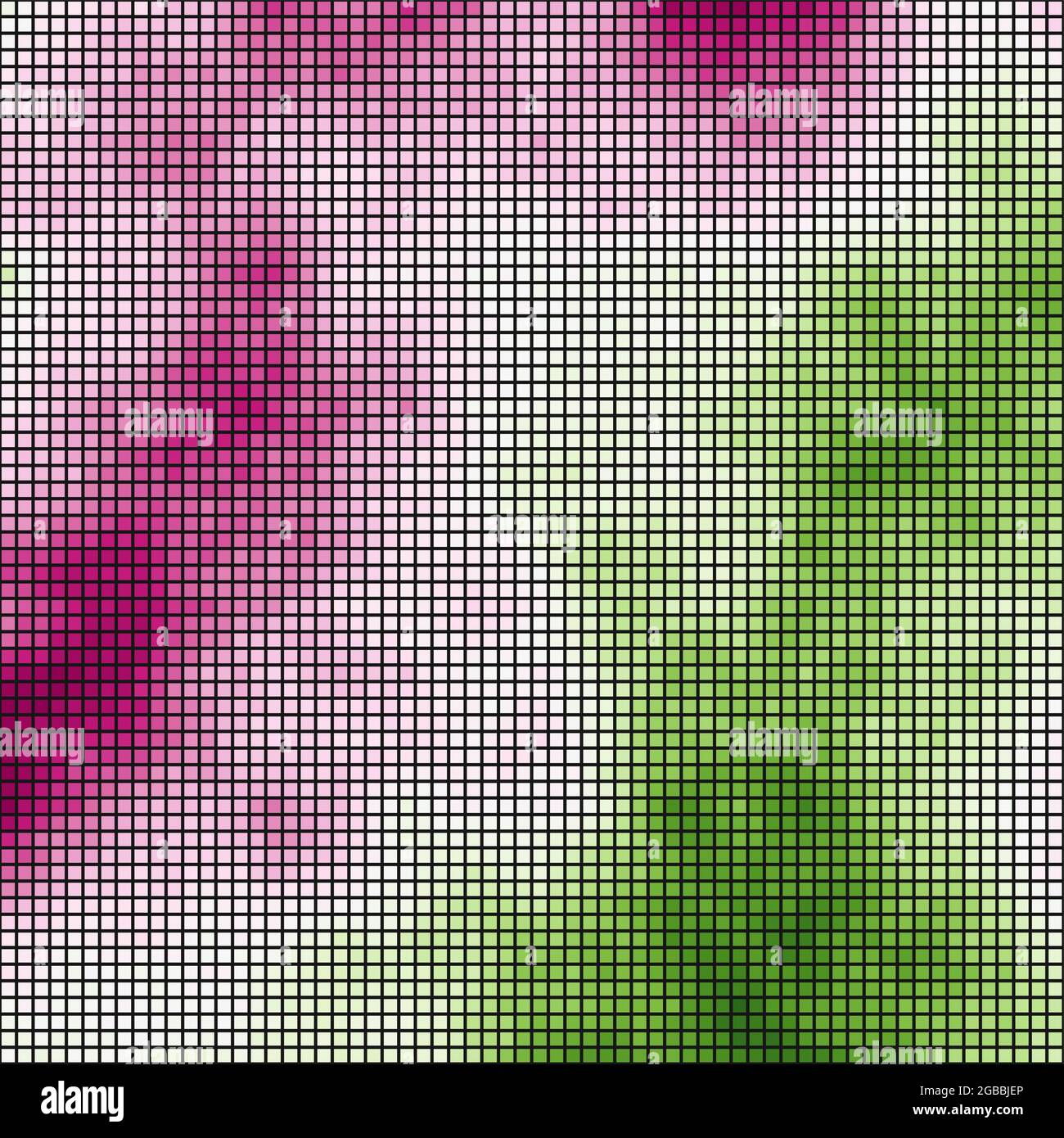 Abstract Geometrical color pixel generative art illustration Stock ...