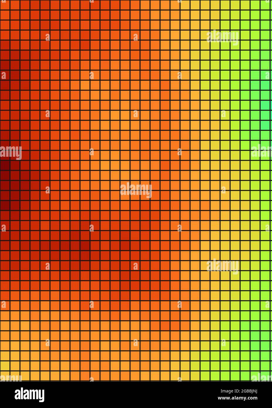 Abstract Geometrical color pixel generative art illustration Stock ...