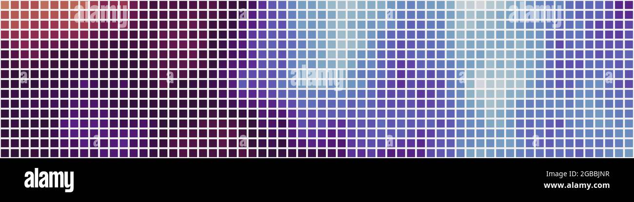 Abstract Geometrical color pixel generative art illustration Stock ...