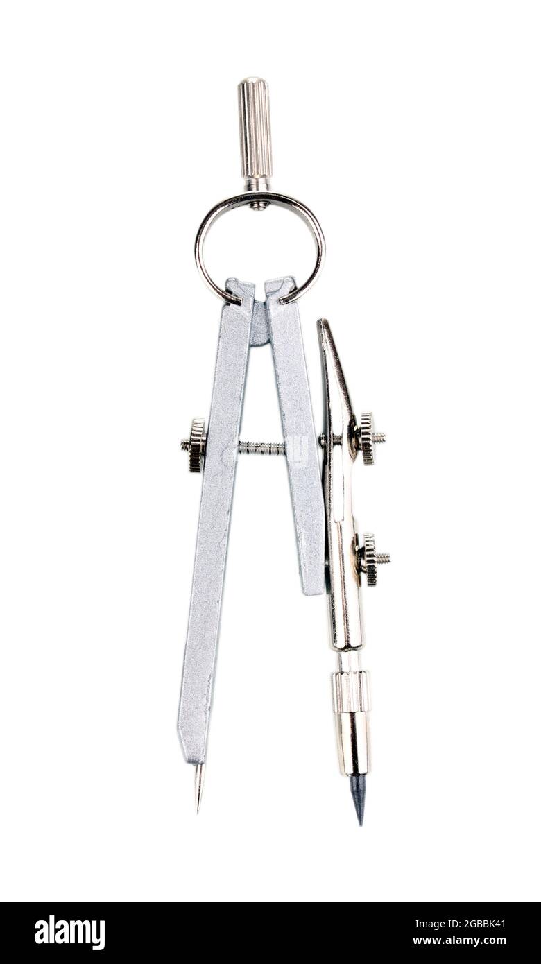 Drafting instrument isolated on white Stock Photo - Alamy