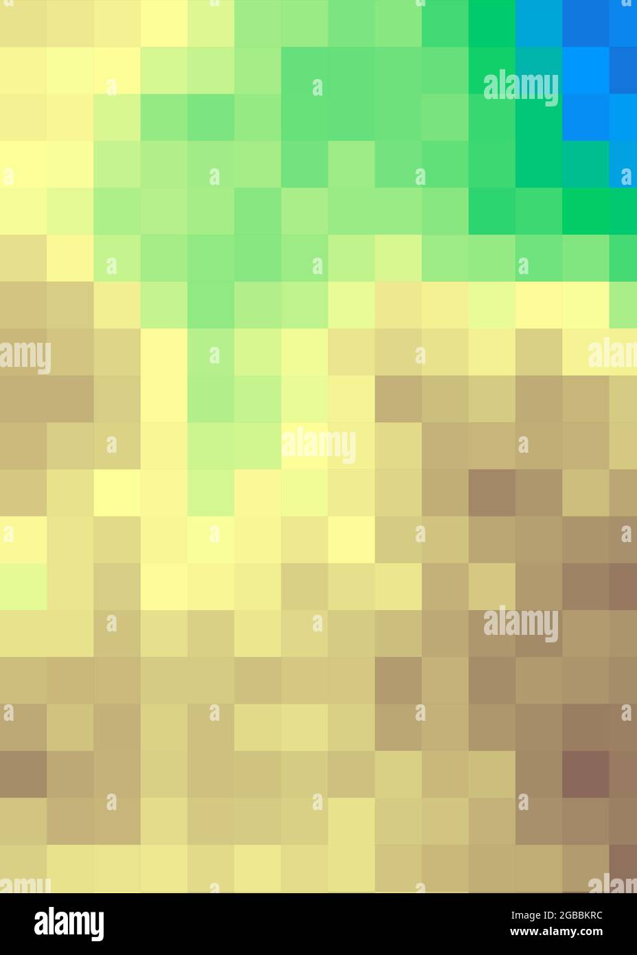 Abstract Geometrical color pixel generative art illustration Stock ...