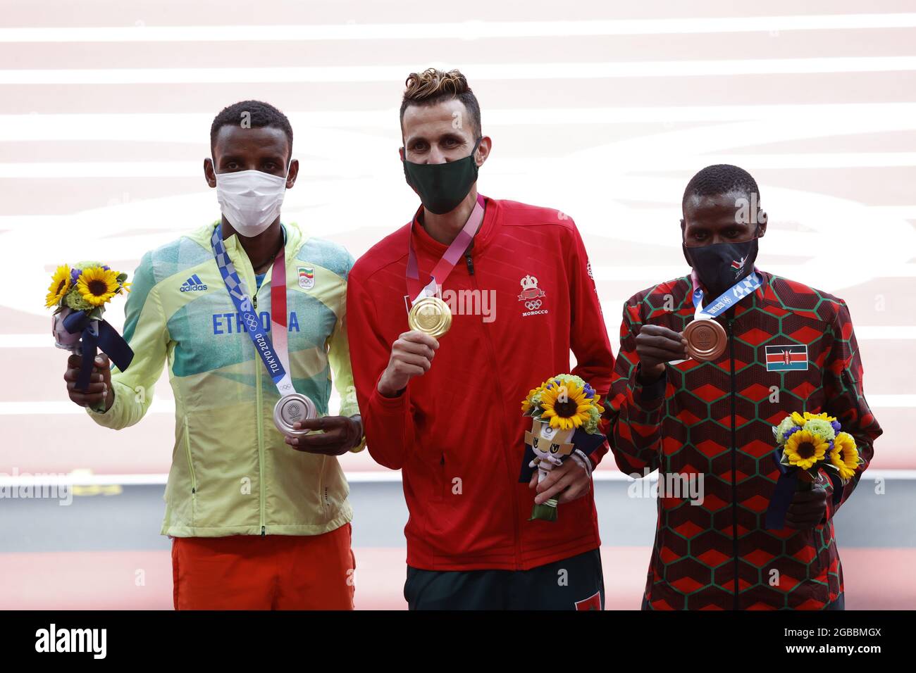 GIRMA Lamecha (ETH) 2nd Silver Medal, EL BAKKALI Soufiane (MAR) Winner ...