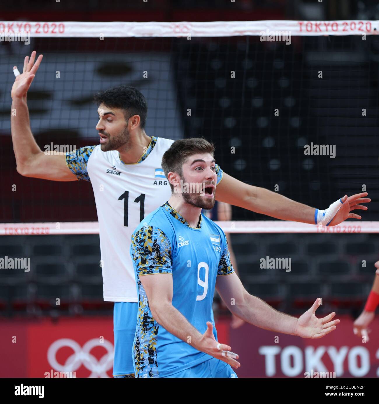 Tokyo, Japan. 3rd Aug, 2021. Santiago Danani (front) of Argentina ...