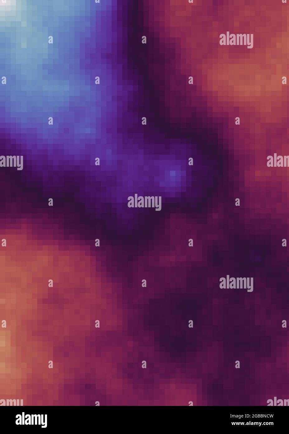 Abstract Geometrical color pixel generative art illustration Stock ...