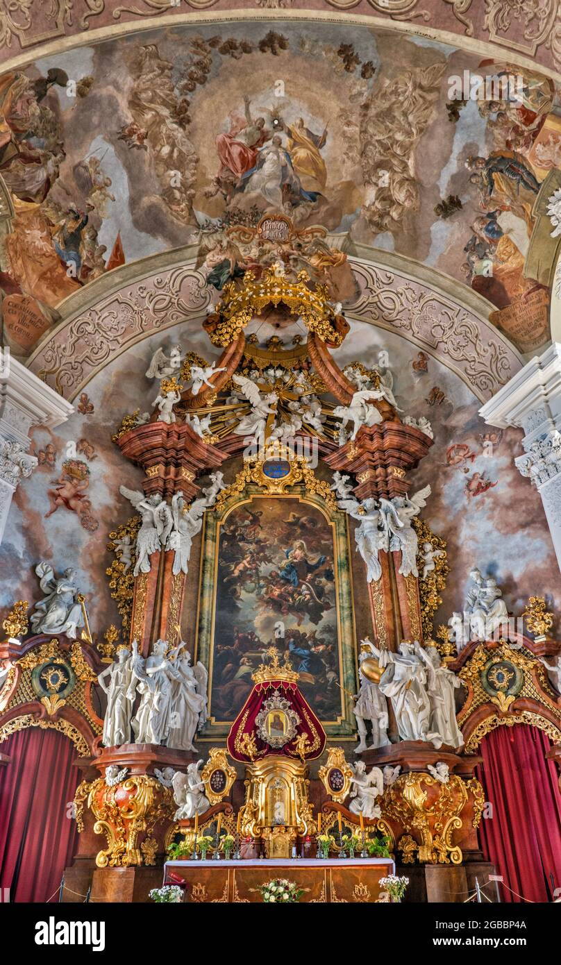 Main altar at Basilica of the Assumption of the Blessed Virgin Mary ...
