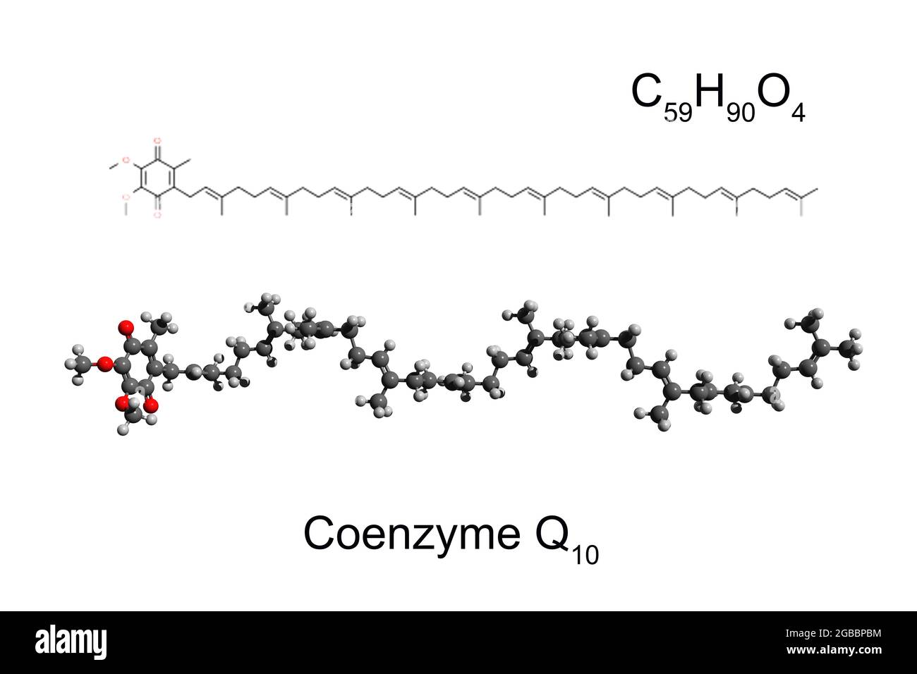 Chemical formula, skeletal formula, and 3D ball-and-stick model of ...
