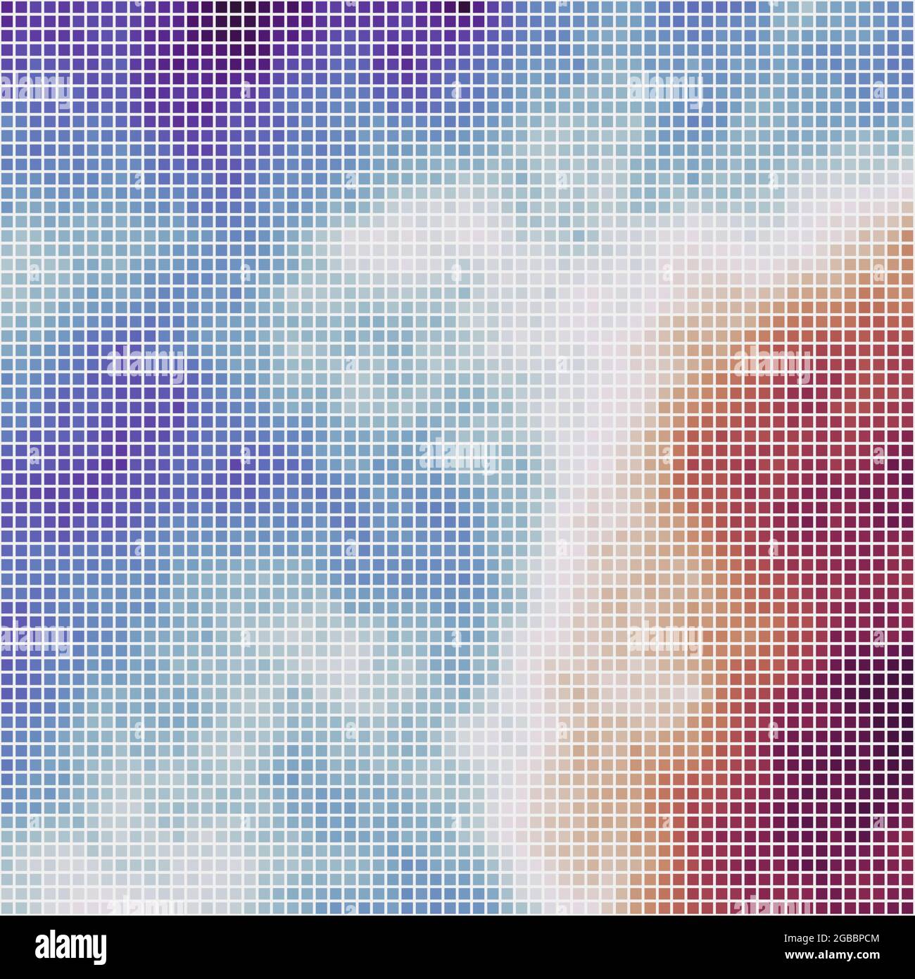 Abstract Geometrical color pixel generative art illustration Stock ...