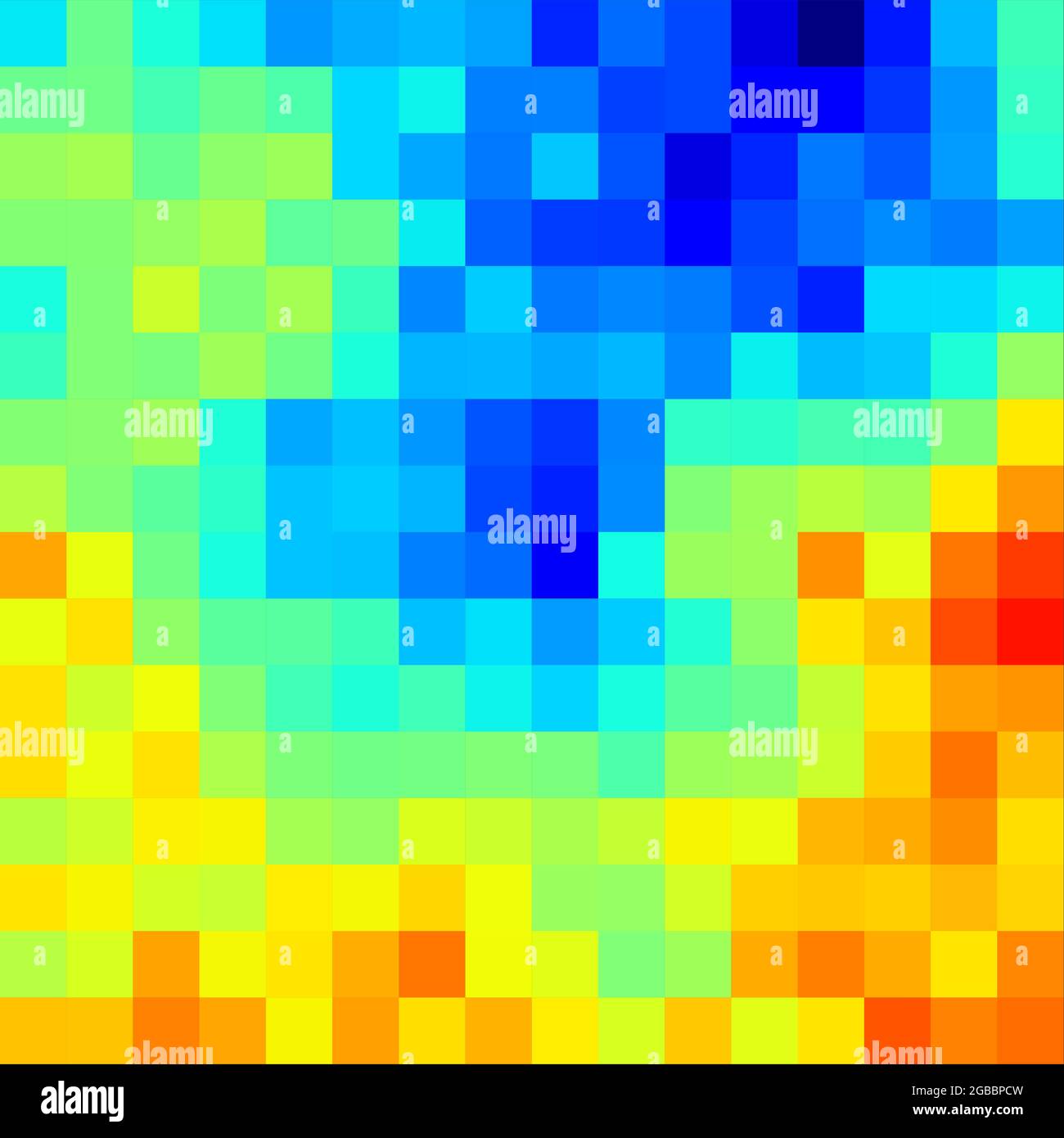 Abstract Geometrical color pixel generative art illustration Stock ...