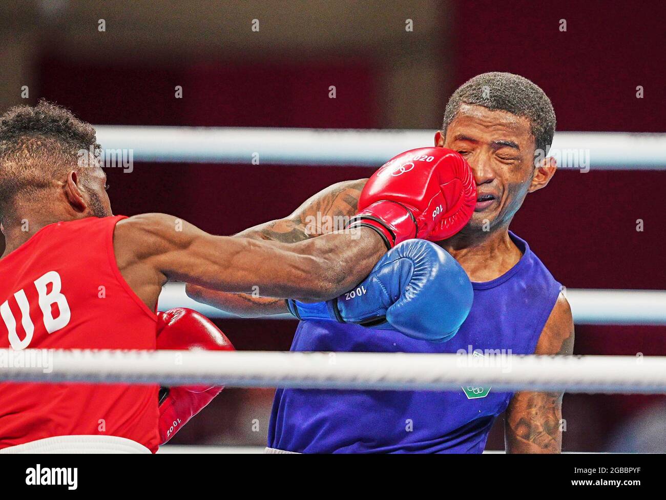 August 3, 2021: Andy Cruz from Cuba and Wanderson de Oliveira from ...