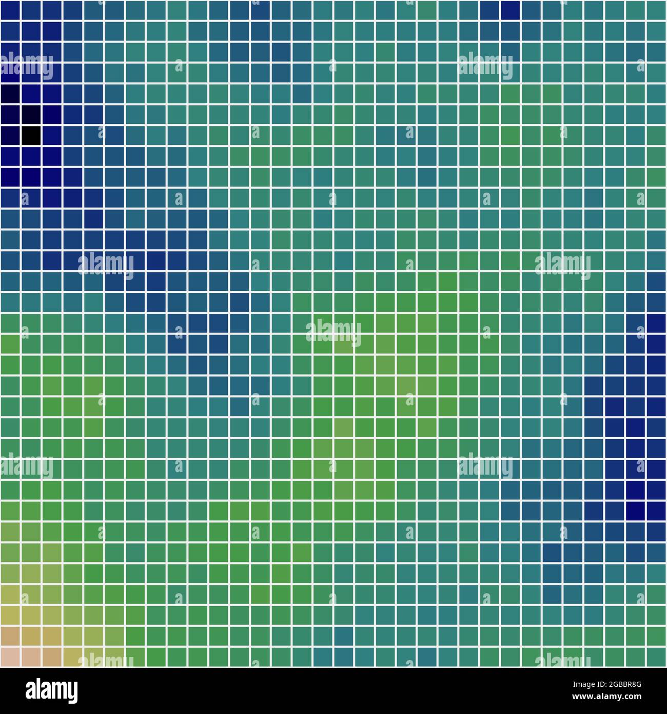 Abstract Geometrical color pixel generative art illustration Stock ...
