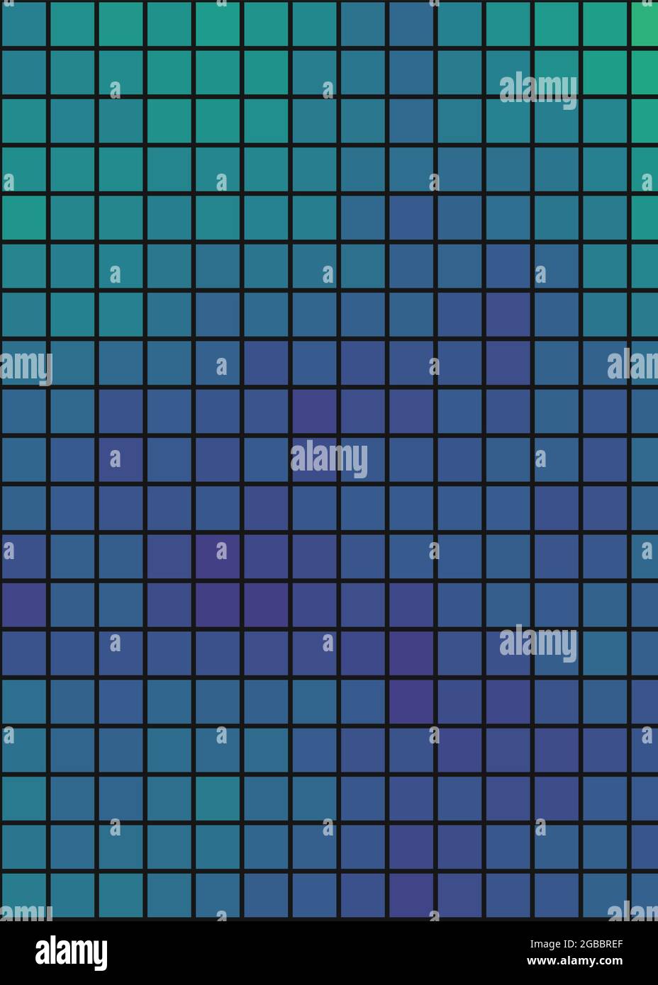 Abstract Geometrical color pixel generative art illustration Stock ...