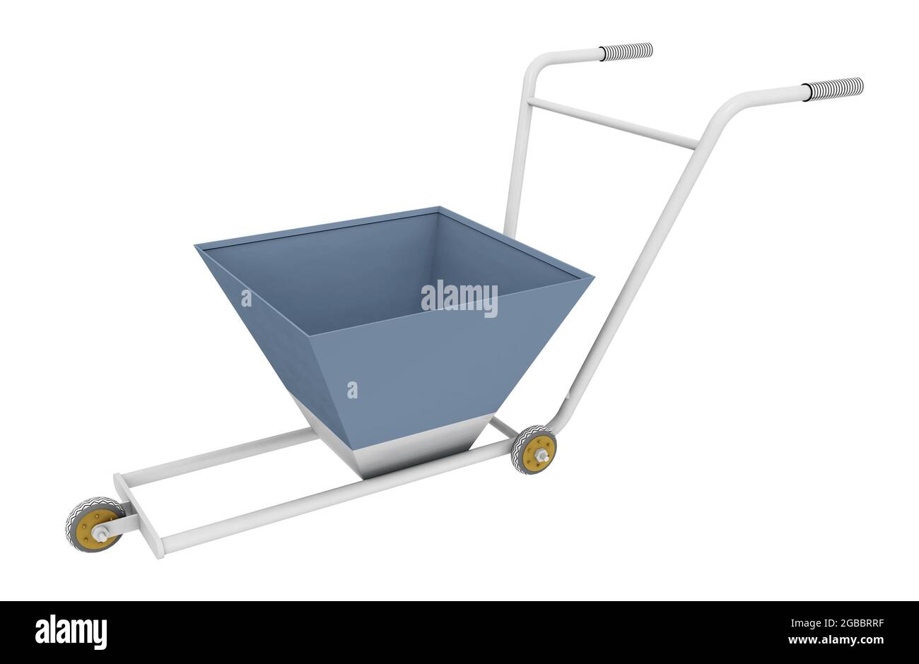 Lane marker cart isolated on white background Stock Photo - Alamy