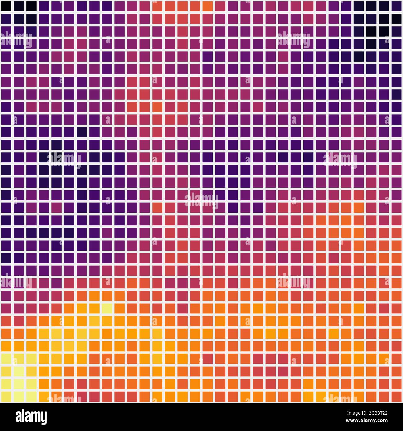 Abstract Geometrical color pixel generative art illustration Stock ...