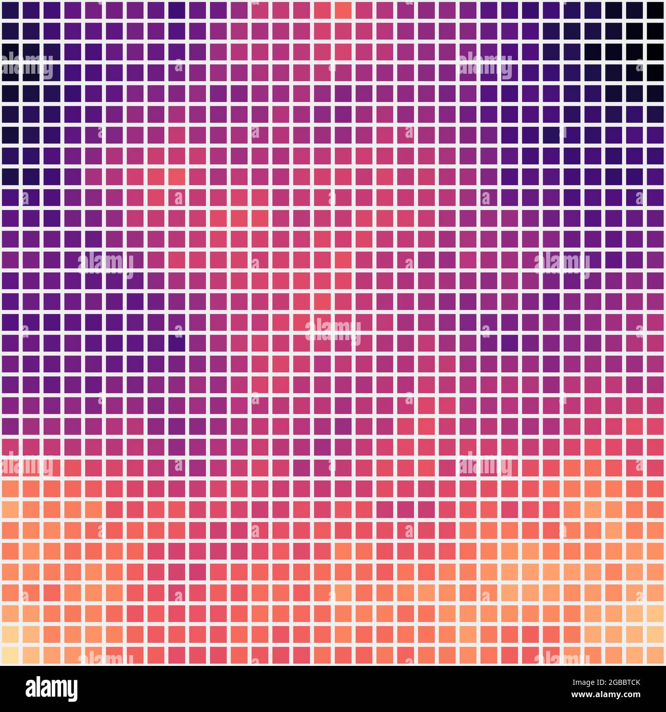 Abstract Geometrical color pixel generative art illustration Stock ...