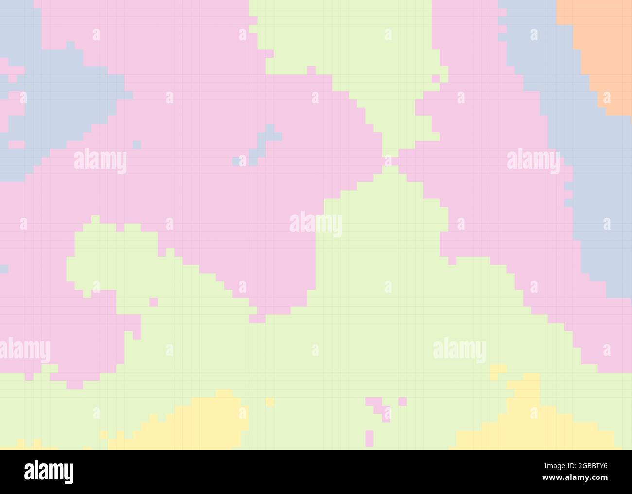 Abstract Geometrical color pixel generative art illustration Stock ...