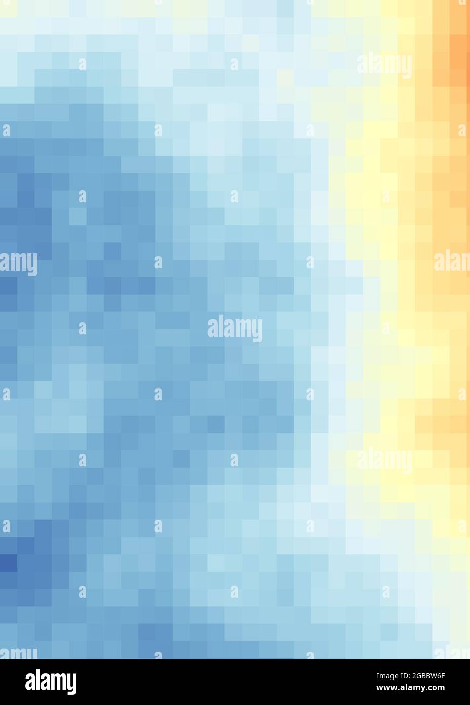 Abstract Geometrical color pixel generative art illustration Stock ...