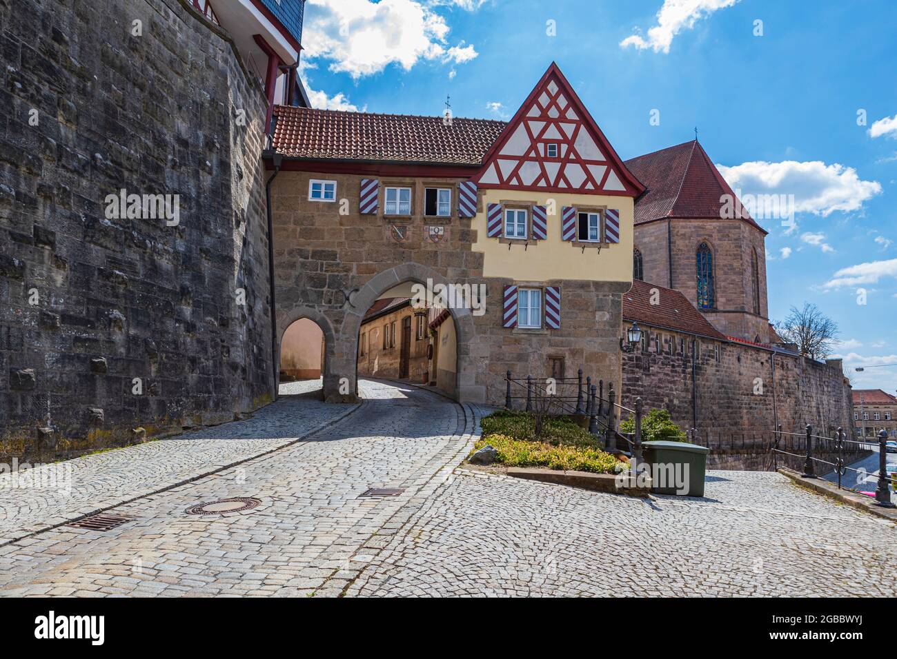 KRONACH, GERMANY - CIRCA APRIL, 2021: The Bamberger Tor of Kronach ...