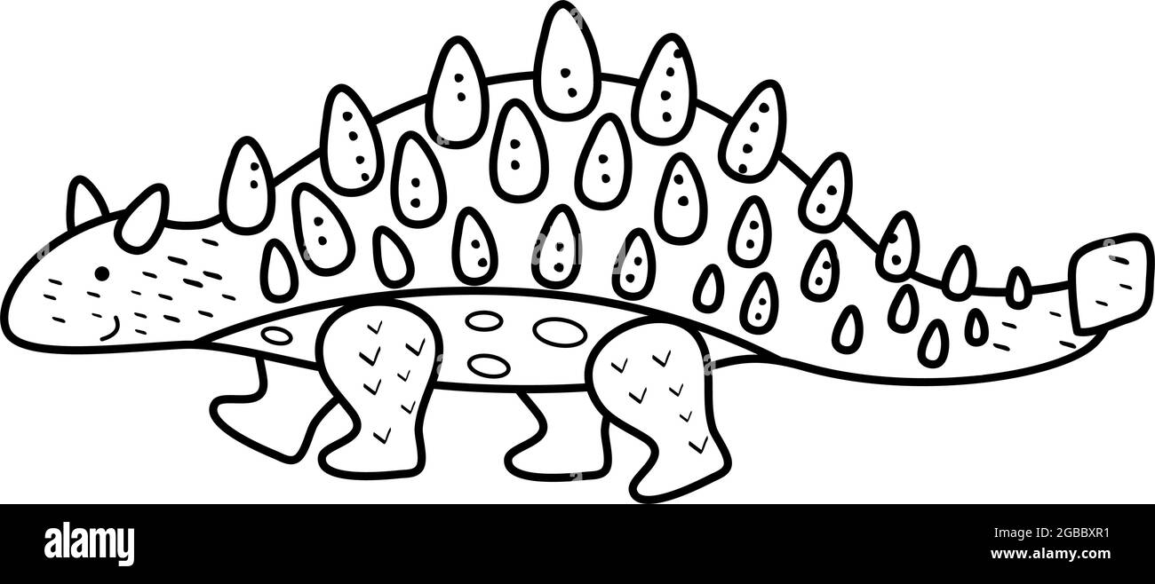 Dinosaur ankylosaurus Black and White Stock Photos & Images - Alamy