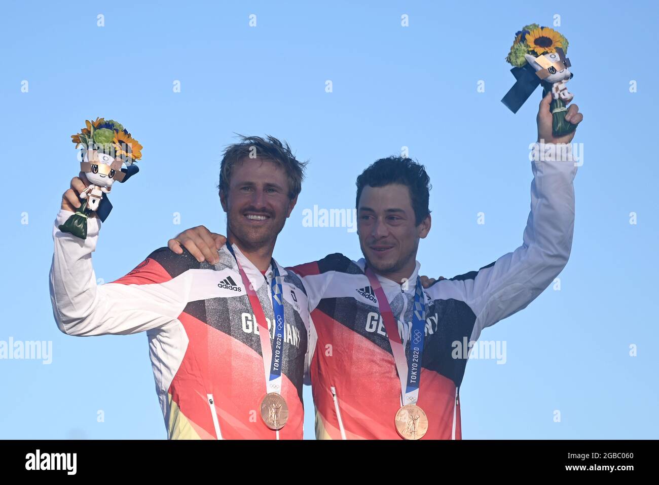Kanagawa, Japan. 3rd Aug, 2021. Erik Heil (L)/Thomas Ploessel of ...