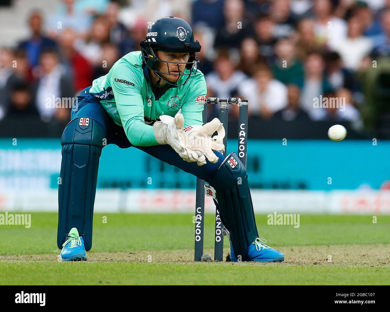 LONDON, ENGLAND - AUGUST 02: Sam Billings of Oval Invincibles during ...