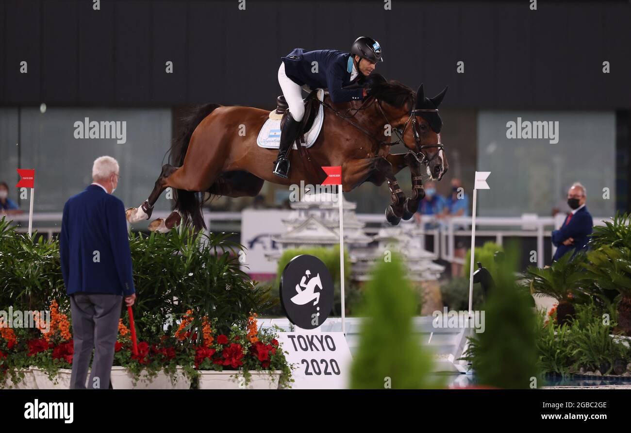 Tokyo, Japan. 03rd Aug, 2021. Equestrian Sport/Jumping: Olympics ...