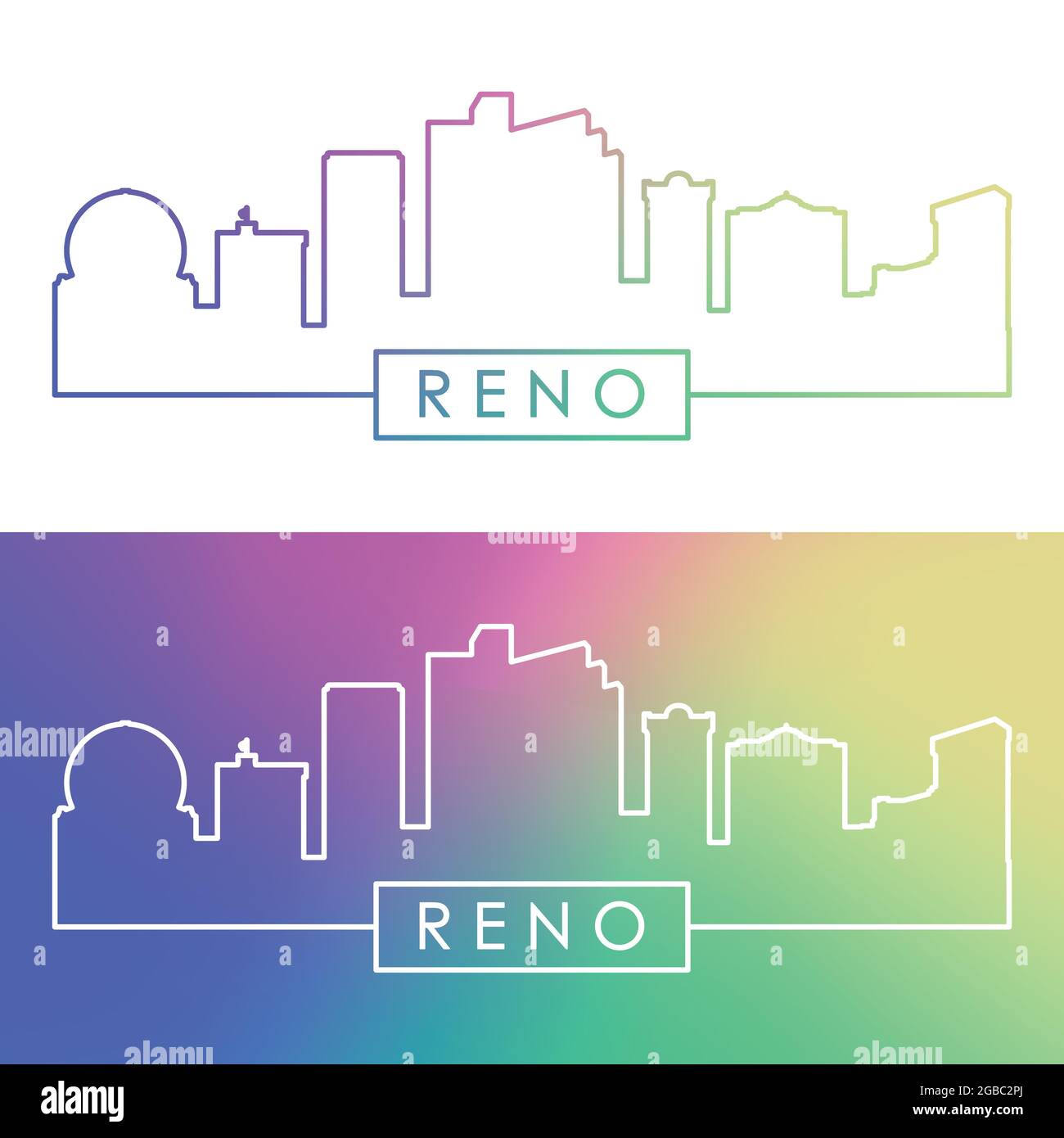 Downtown reno Stock Vector Images - Alamy