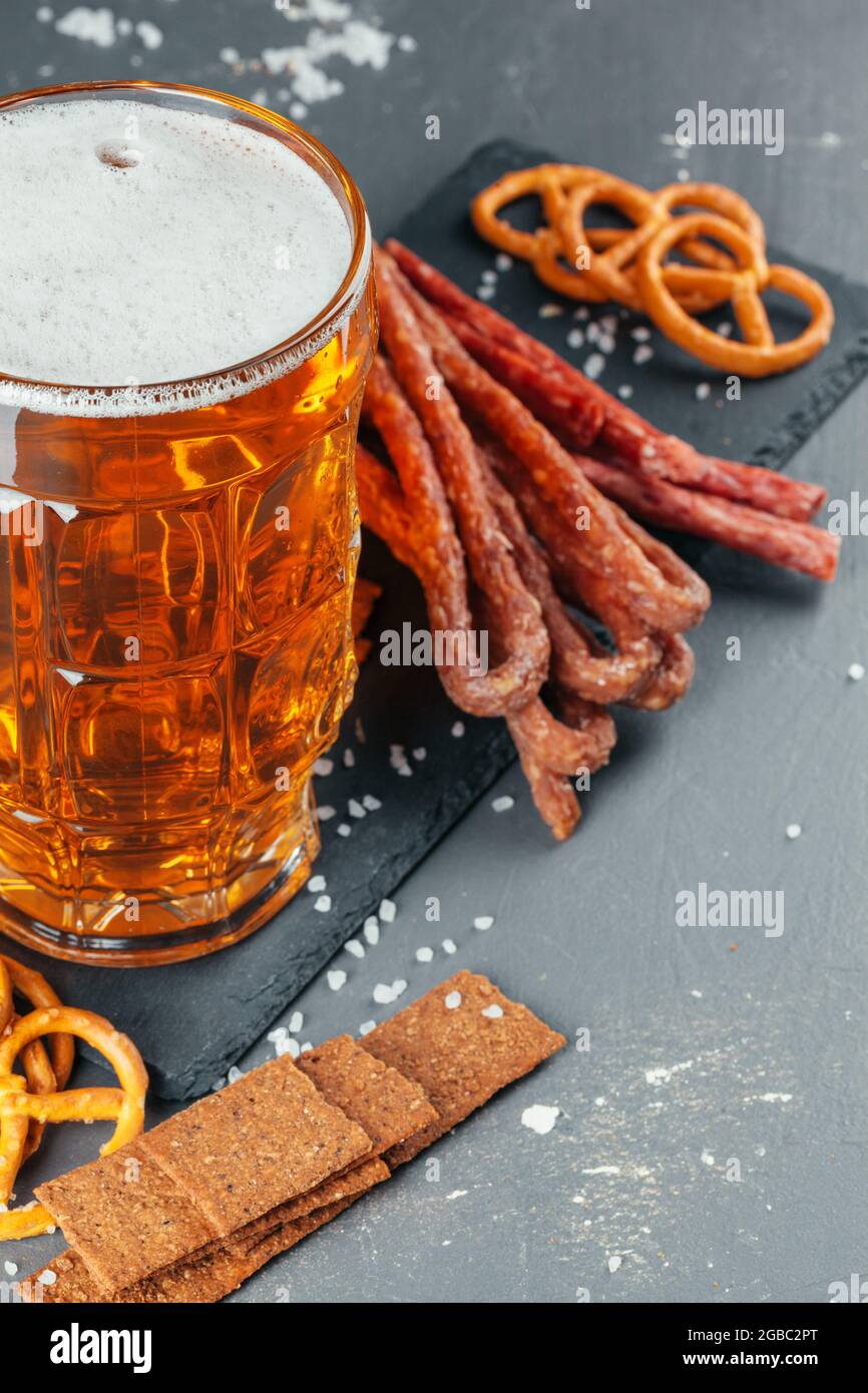 Beer and snacks set hi-res stock photography and images - Alamy