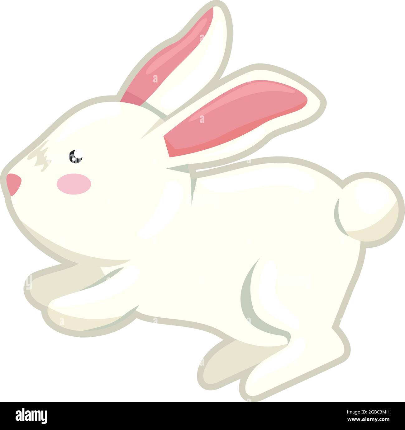 cute bunny jumping Stock Vector Image & Art - Alamy