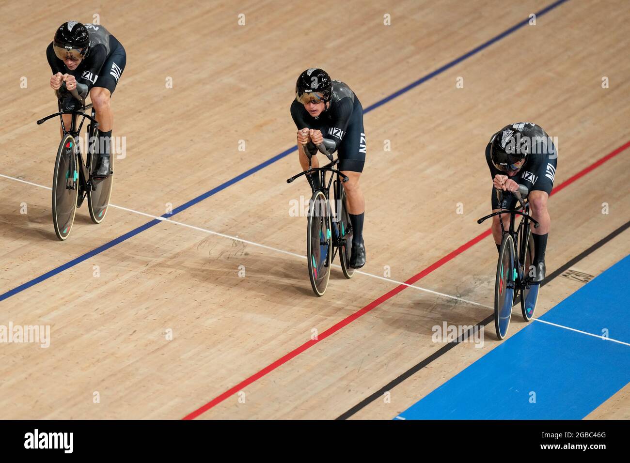 TOKYO, JAPAN - AUGUST 2: Aaron Gate of New Zealand, Campbell Stewart of ...