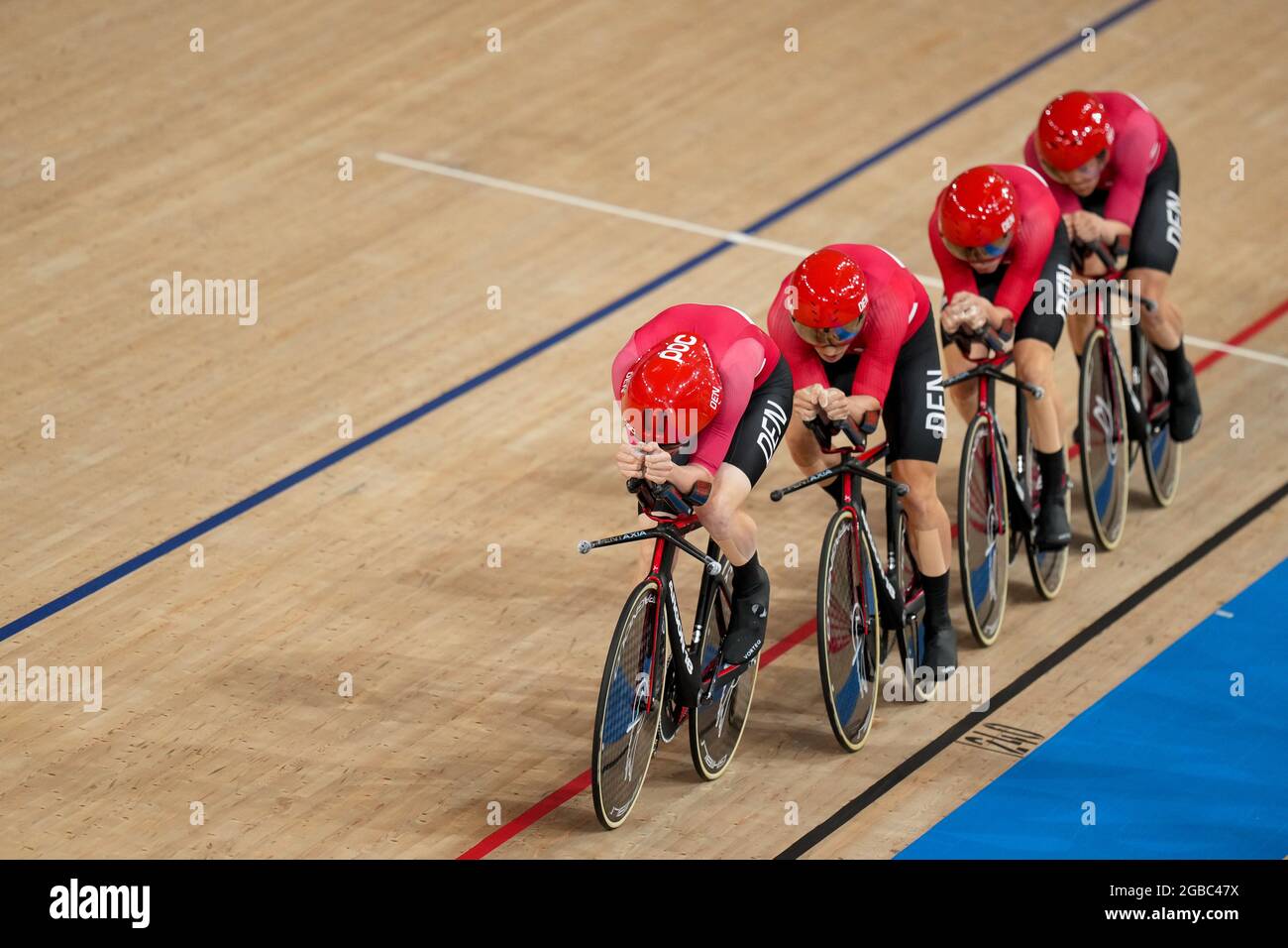TOKYO, JAPAN - AUGUST 2: Lasse Norman Hansen of Denmark, Niklas Larsen ...